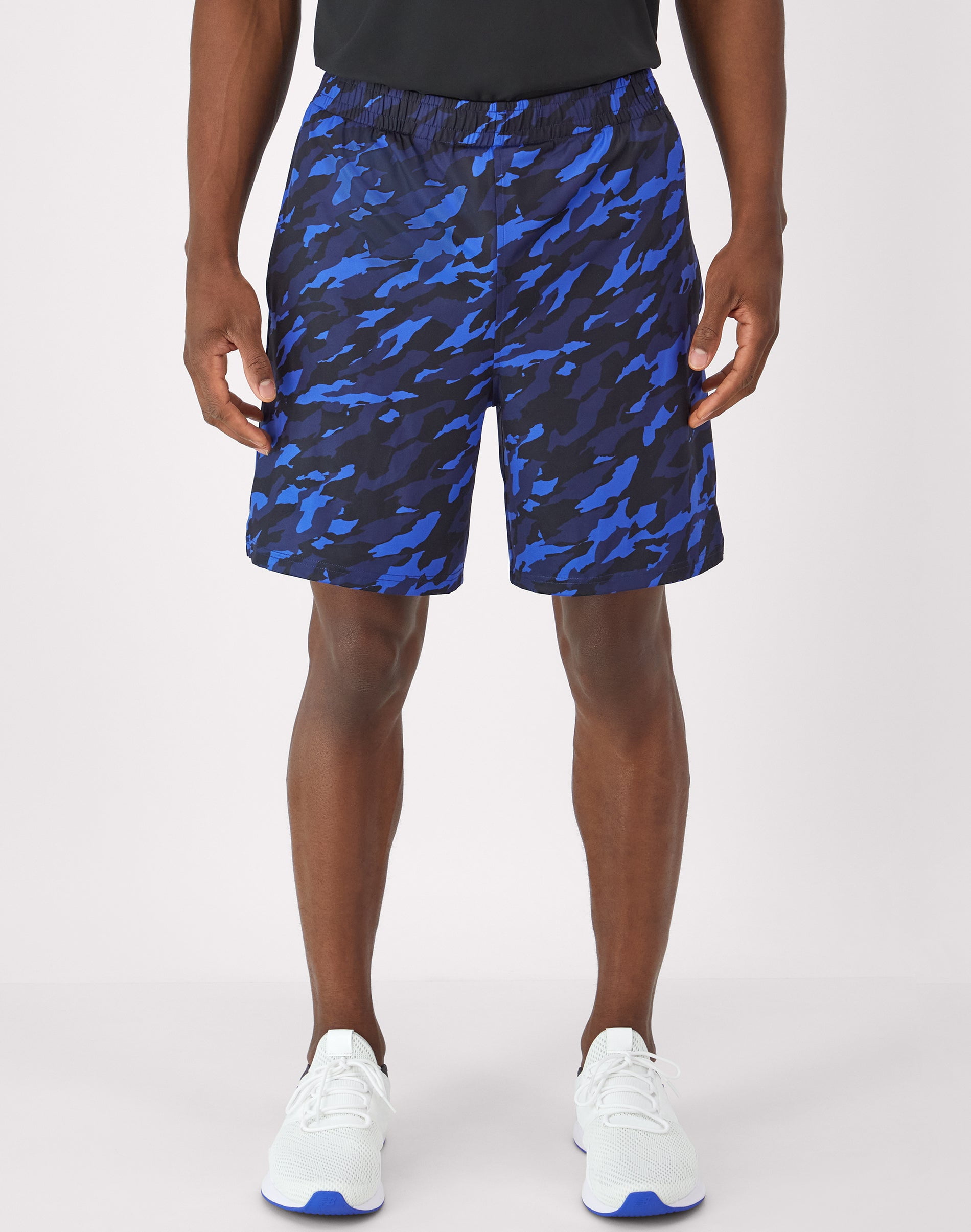 Hanes Moves Men's 2-in-1 Gym Shorts, 7" Inseam Deep Royal Hype Camo S ...