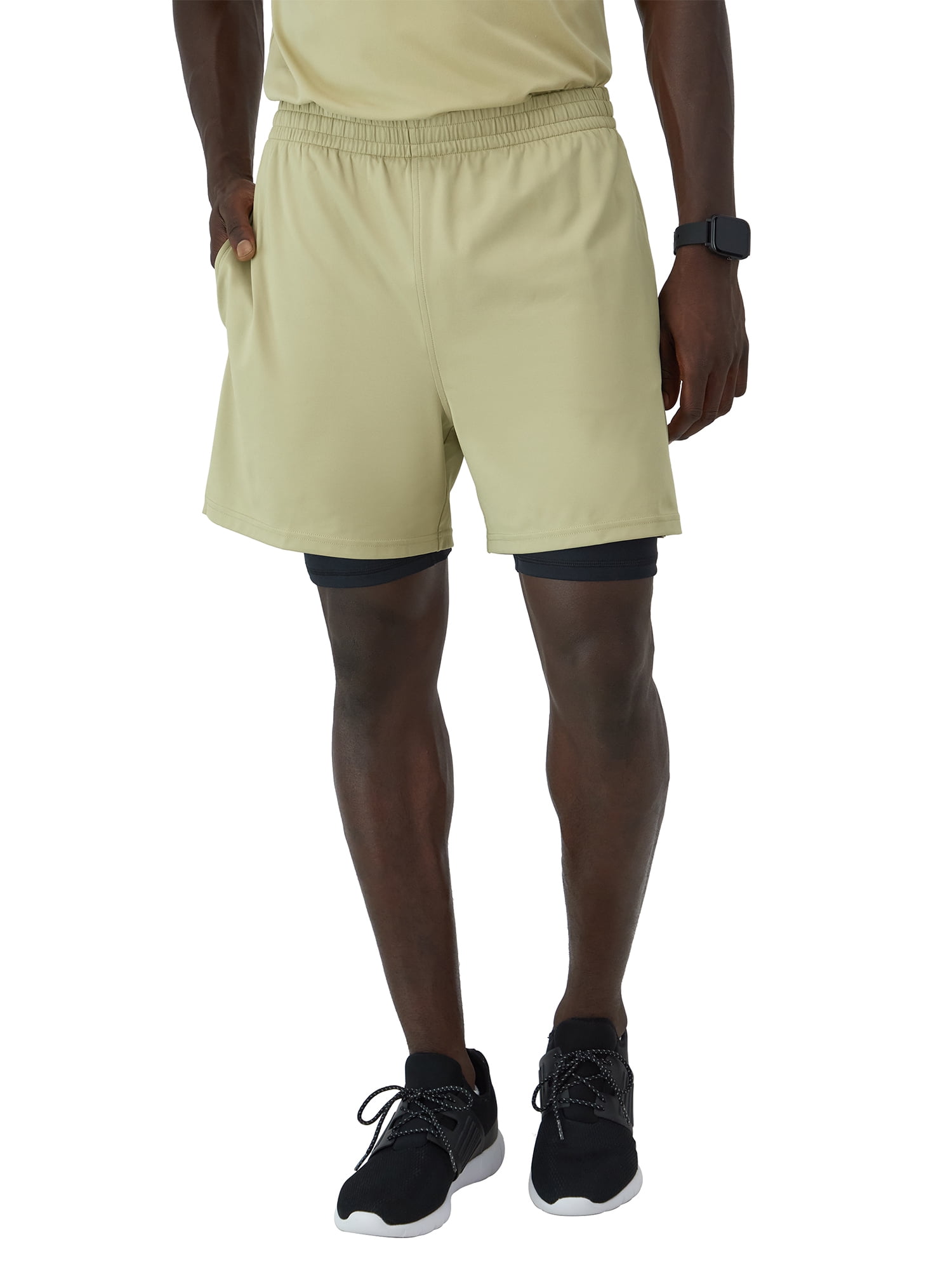 Hanes Moves Men's Total Support Pouch Shorts with Boxer Brief Liner, 5 ...