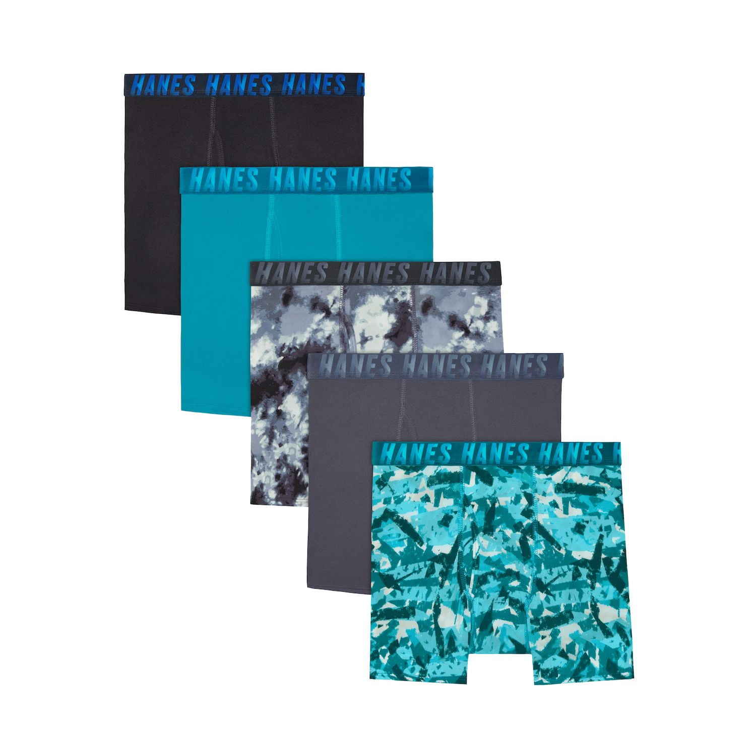 Hanes Moves Ultimate Boy's Performance Stretch Boxer Brief Underwear, 5 ...