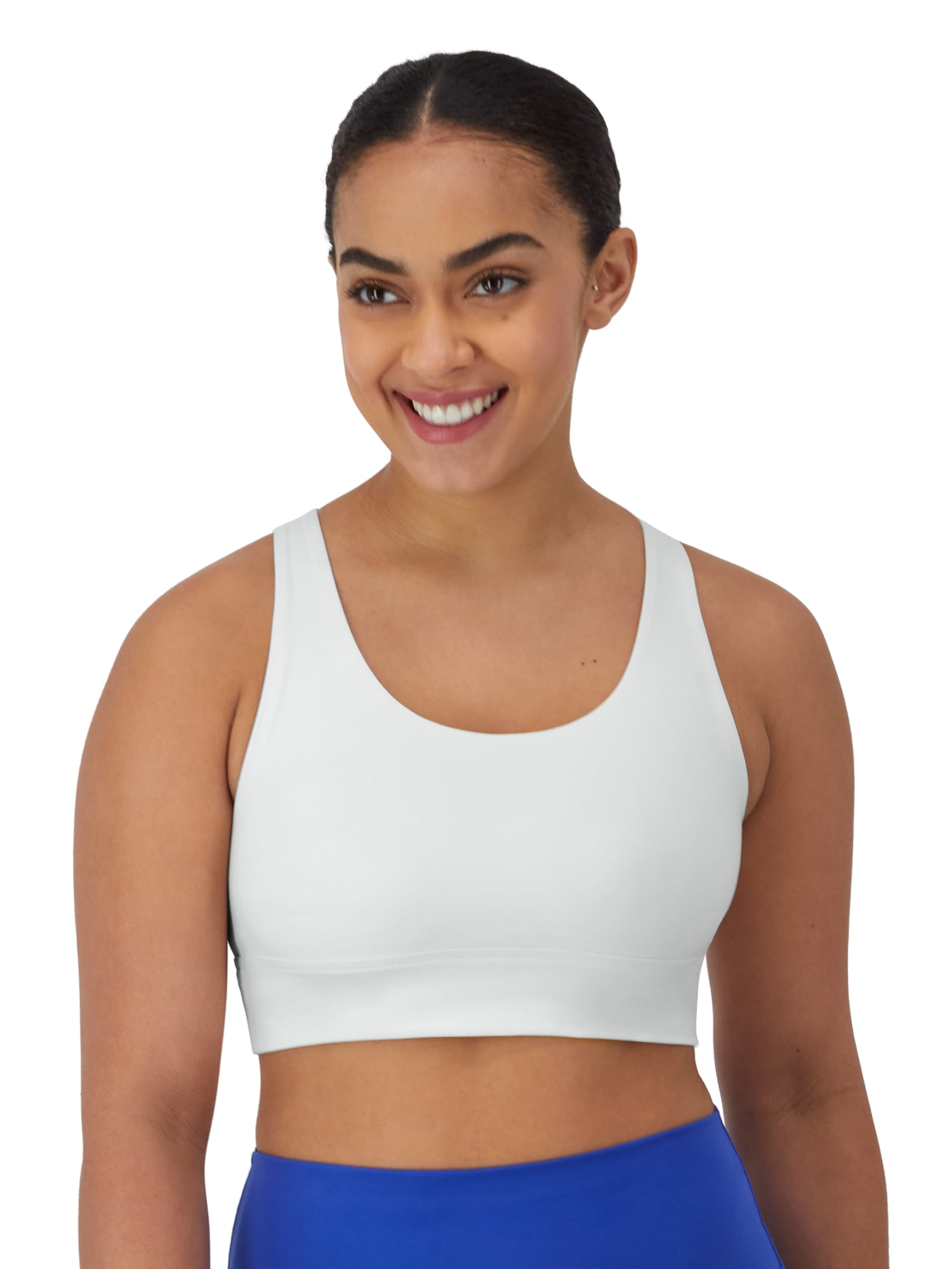 Hanes Moves Women's Crop Sports Bra, Racerback - Walmart.com