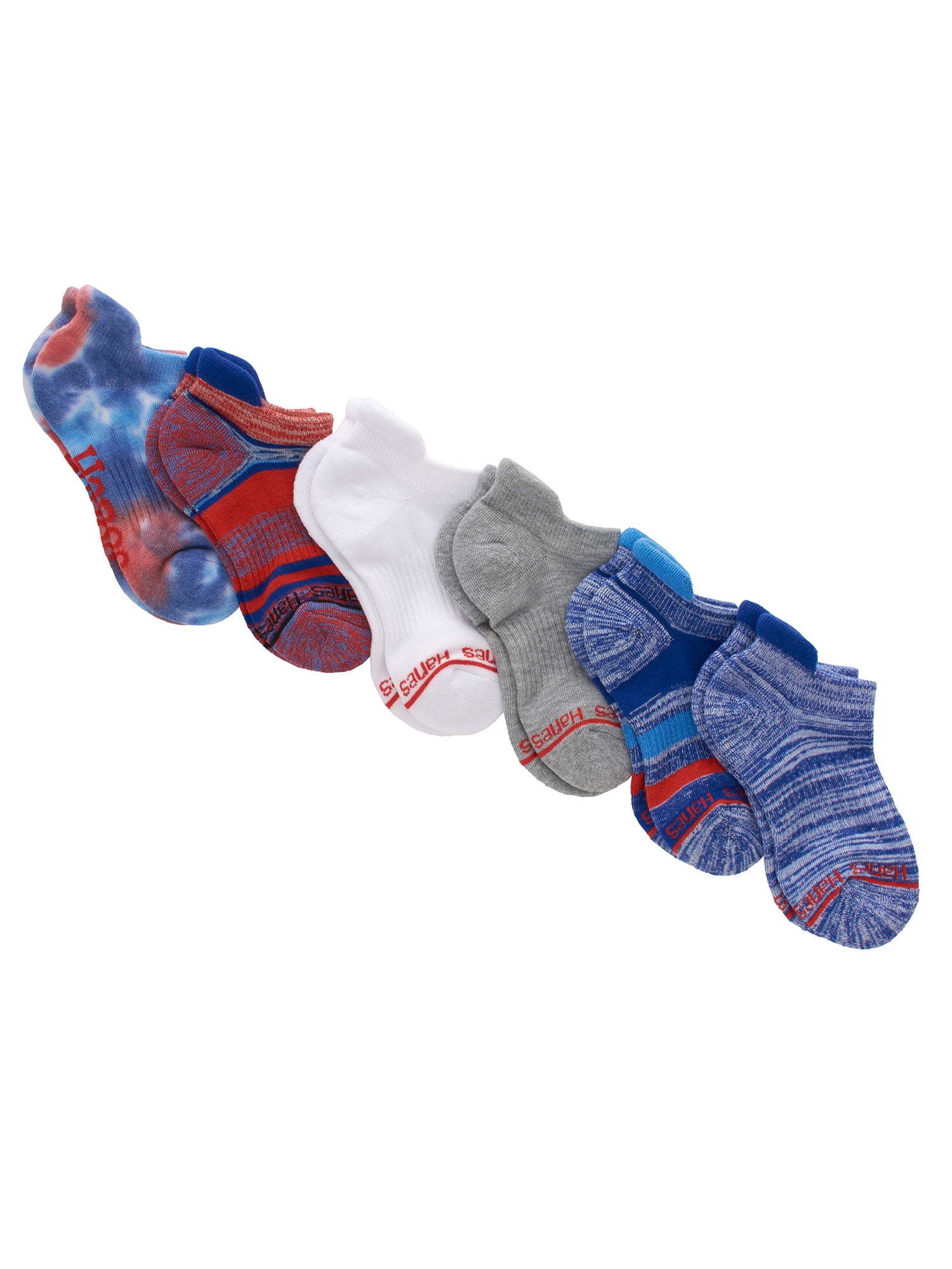 Hanes Originals Boys' Heel Shield Socks, 6-Pack, Sizes S-L - Walmart.com