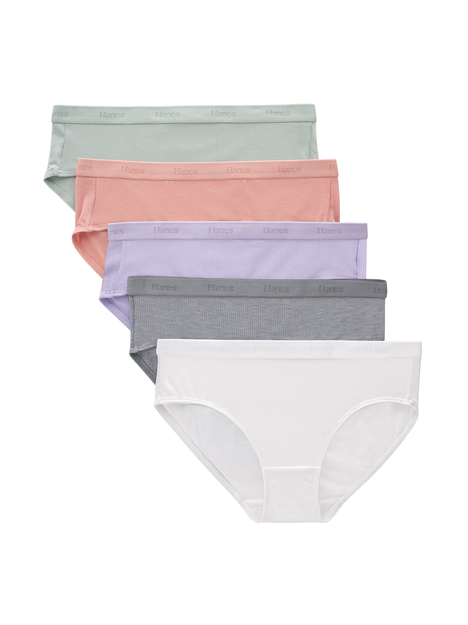 Hanes Originals Girls' SuperSoft Hipster Underwear, 5-Pack - Walmart.com