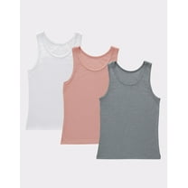 Hanes Girls Tanks, 3 Pack Cami Tanks With Shelf Bra Value Pack Sizes 6 ...