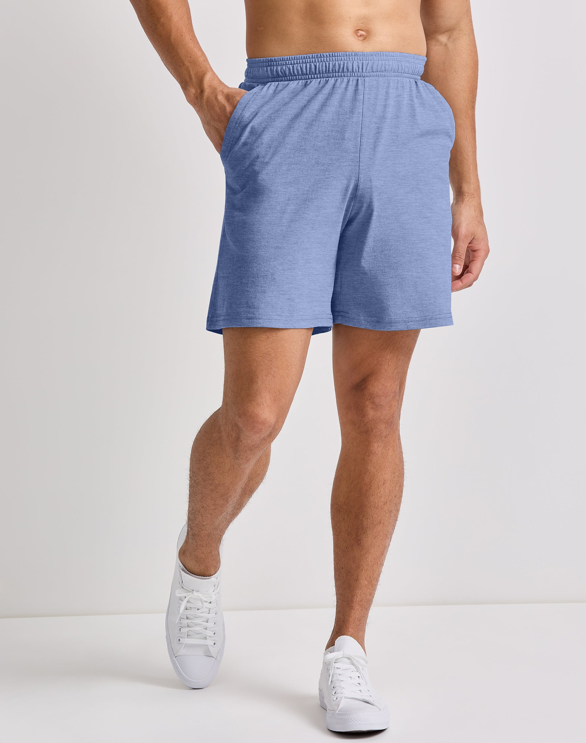 Hanes Originals Jersey Shorts Men's Tri-Blend Pull-On Elastic Waistband ...