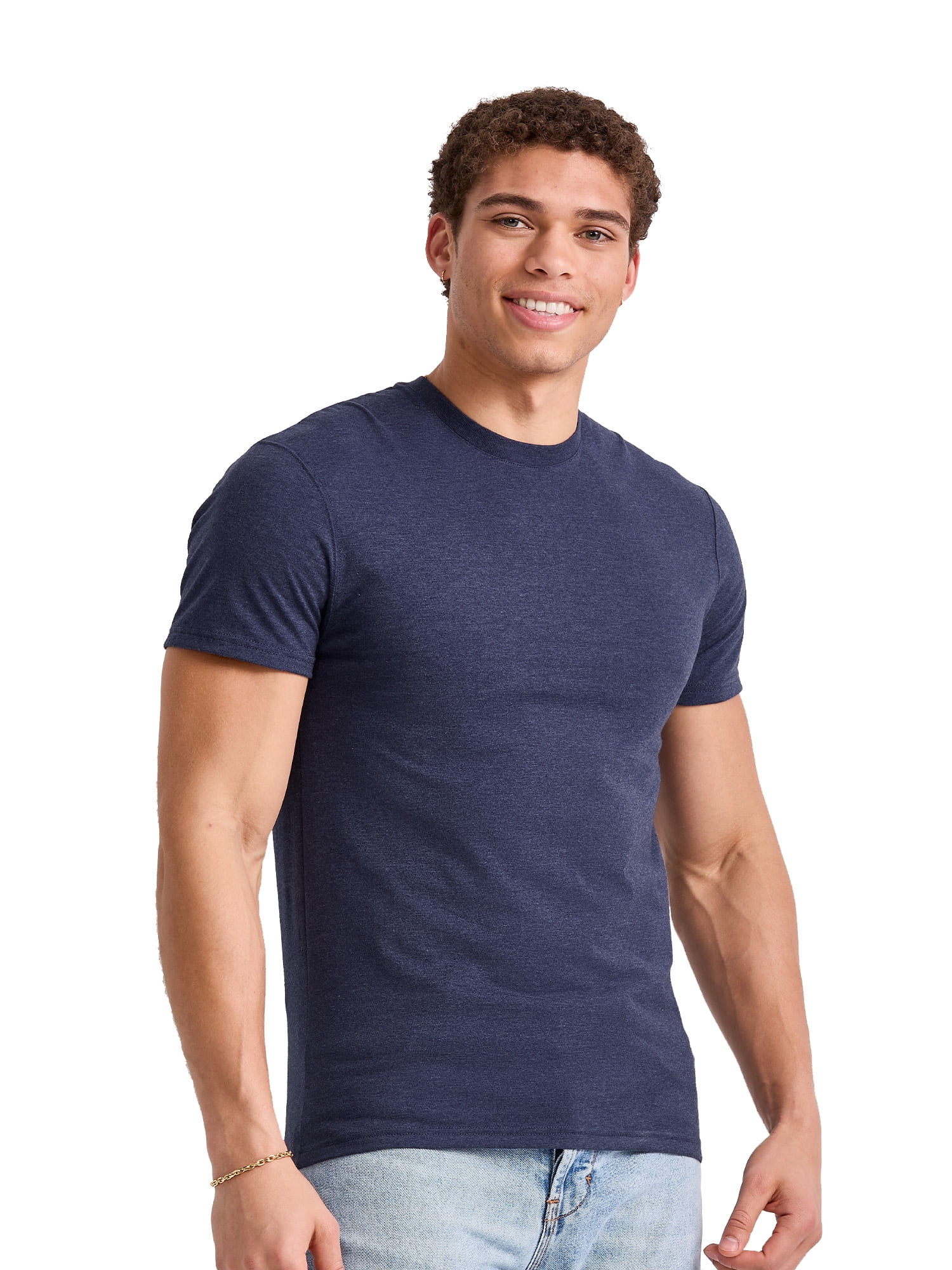 Hanes Originals Men's Cotton Lightweight Short Sleeve T-Shirt, Size S ...