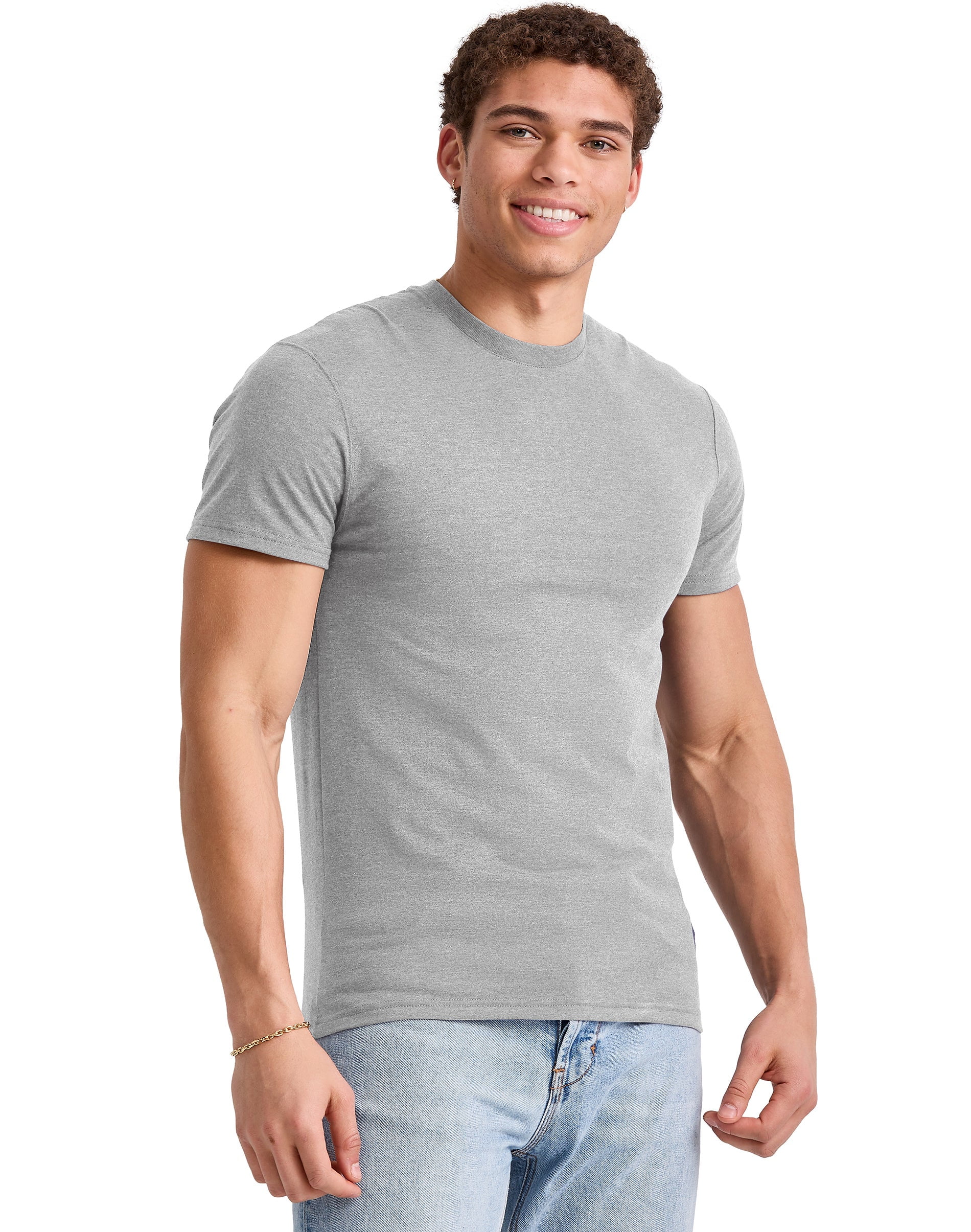 Hanes Originals Men's Cotton T-Shirt Crewneck Short Sleeve Tee Big ...