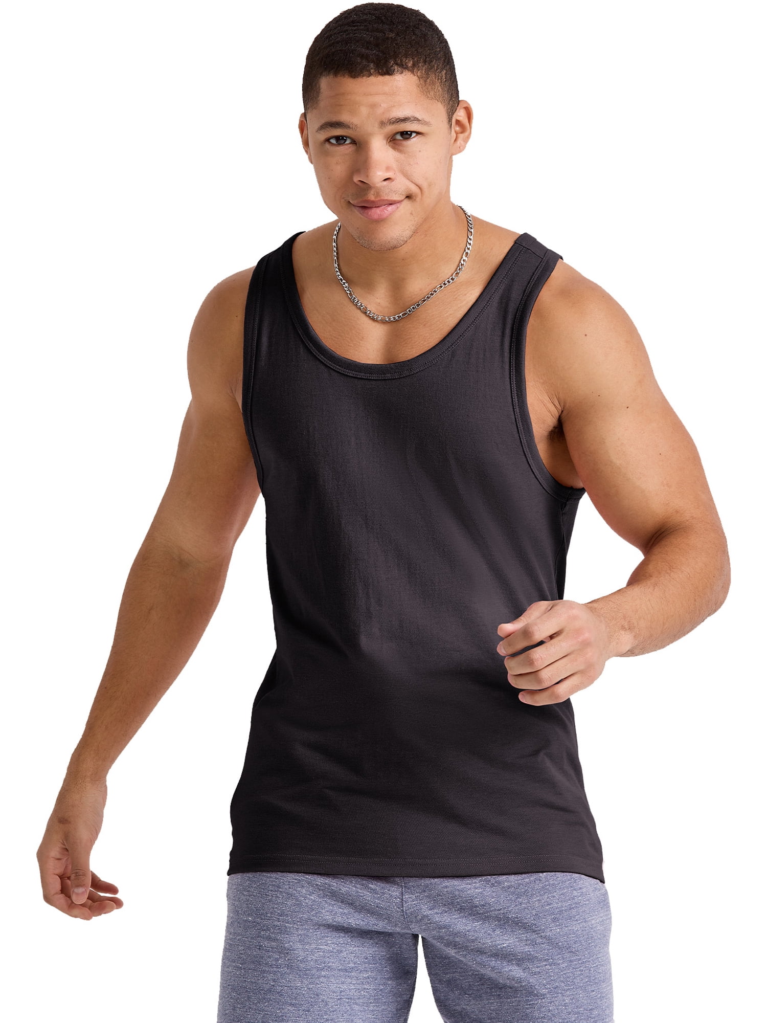 Hanes Originals Men's Cotton Tank Top Black M - Walmart.com