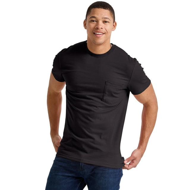 Hanes Originals Men's Pocket T-Shirt Tri-Blend Tee Short Sleeve Tee ...
