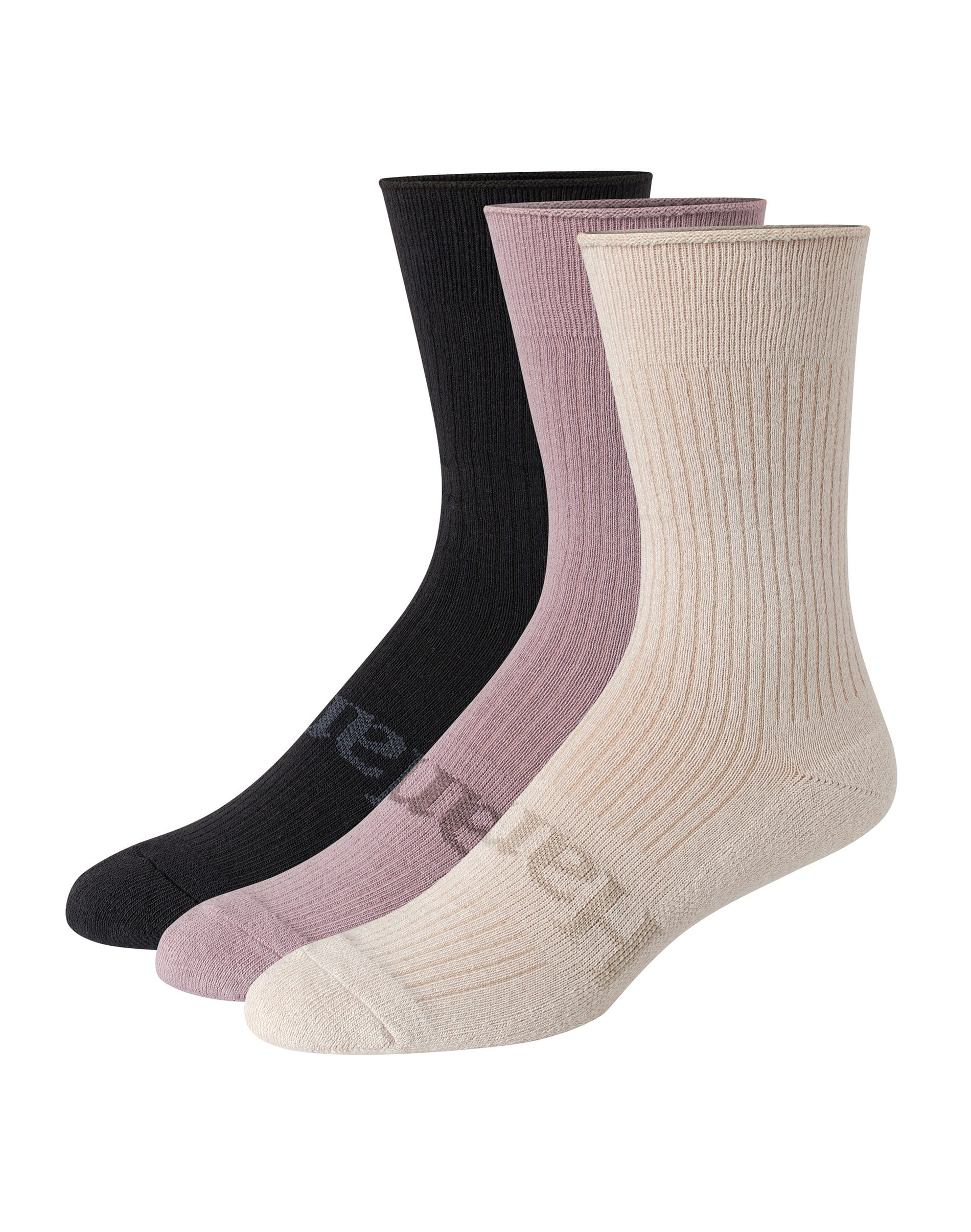 Hanes Originals Men’s SuperSoft Crew Socks, 3-Pairs Autumn Beige/Black ...