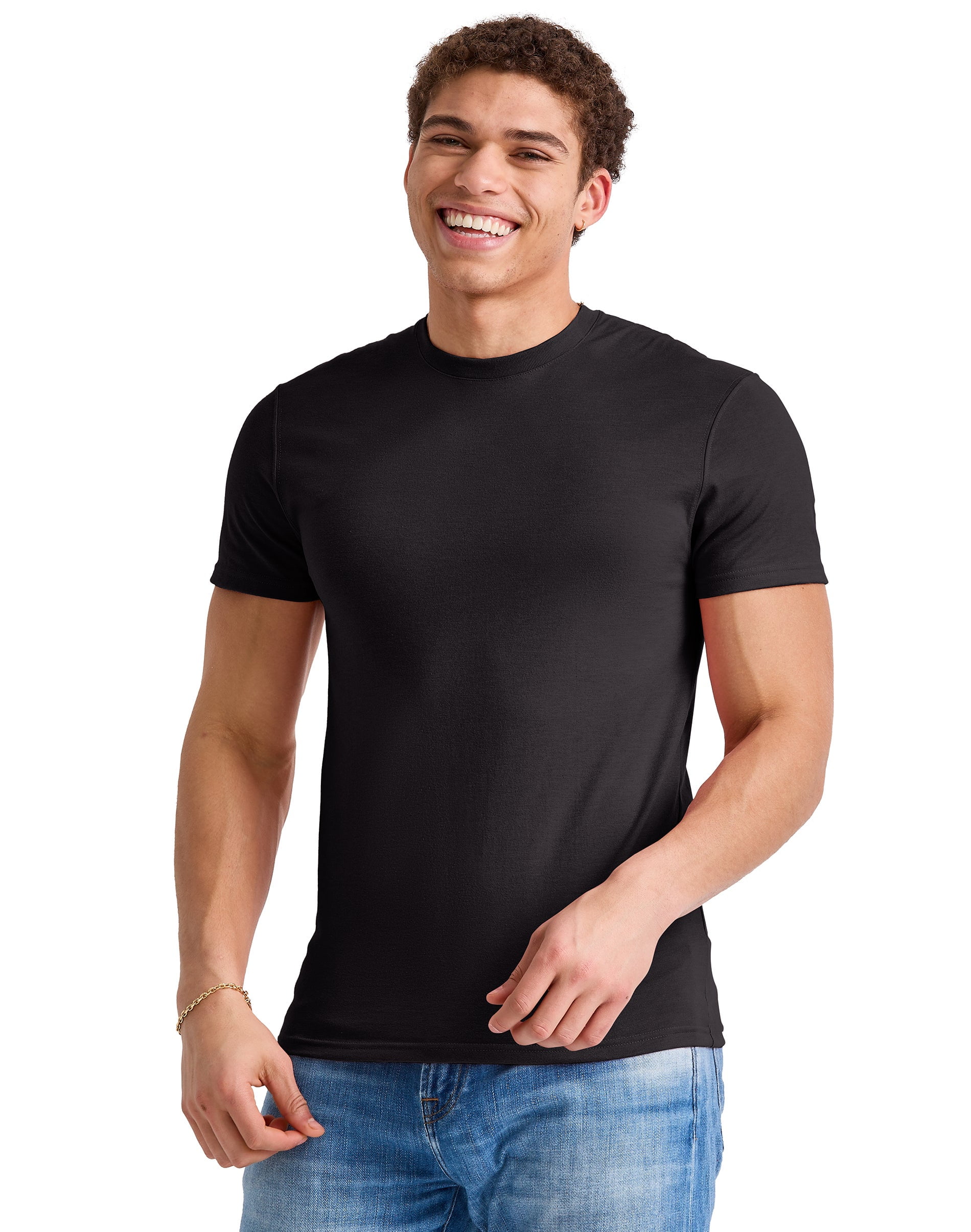 Hanes Originals Men's T-Shirt Tri-Blend Short Sleeve Crewneck Big & Tall Sizes LT-4XLT - Walmart.com