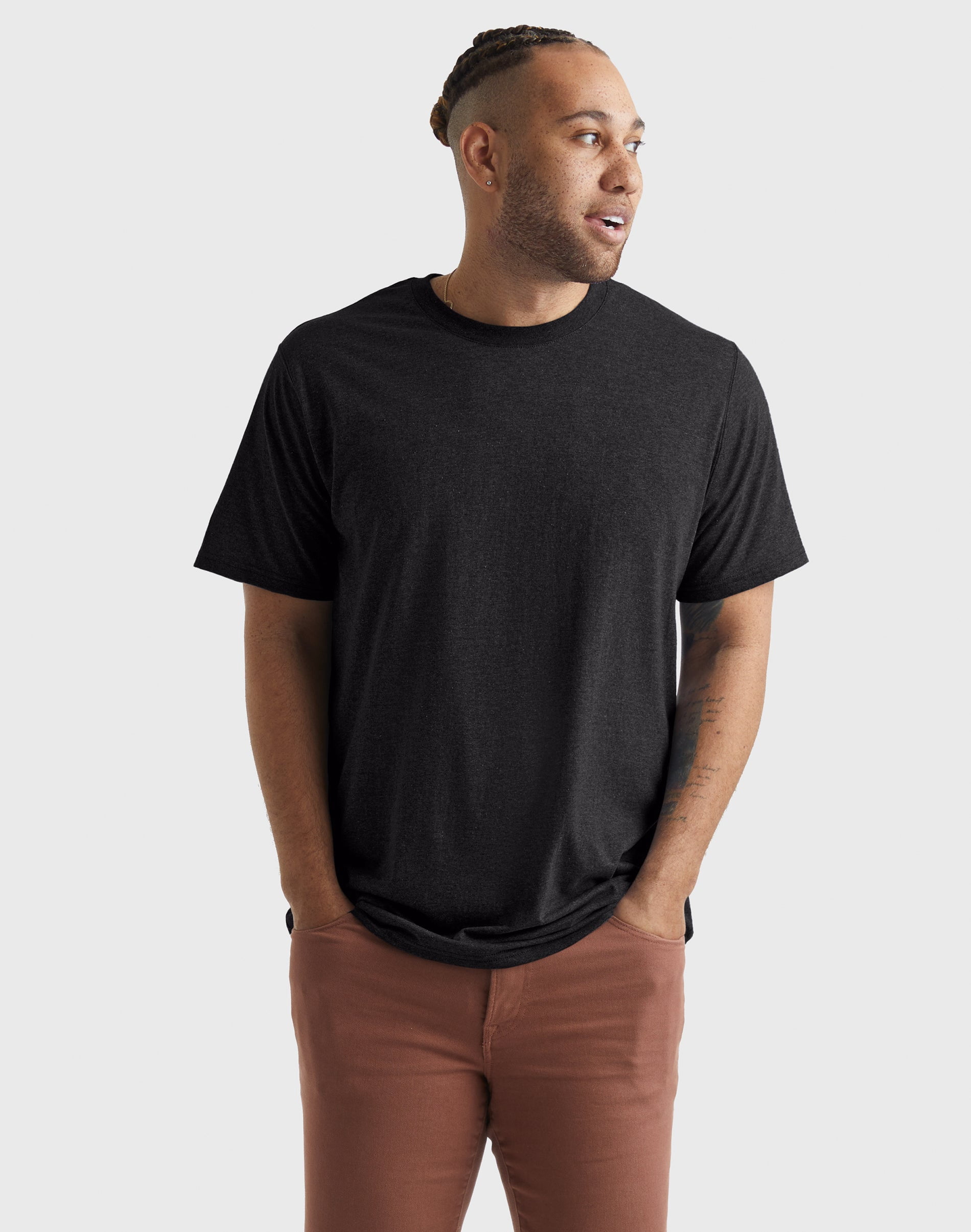 Hanes Men's Tri-Blend T-Shirt, Short Sleeve, Crewneck, Big & Tall Sizes ...