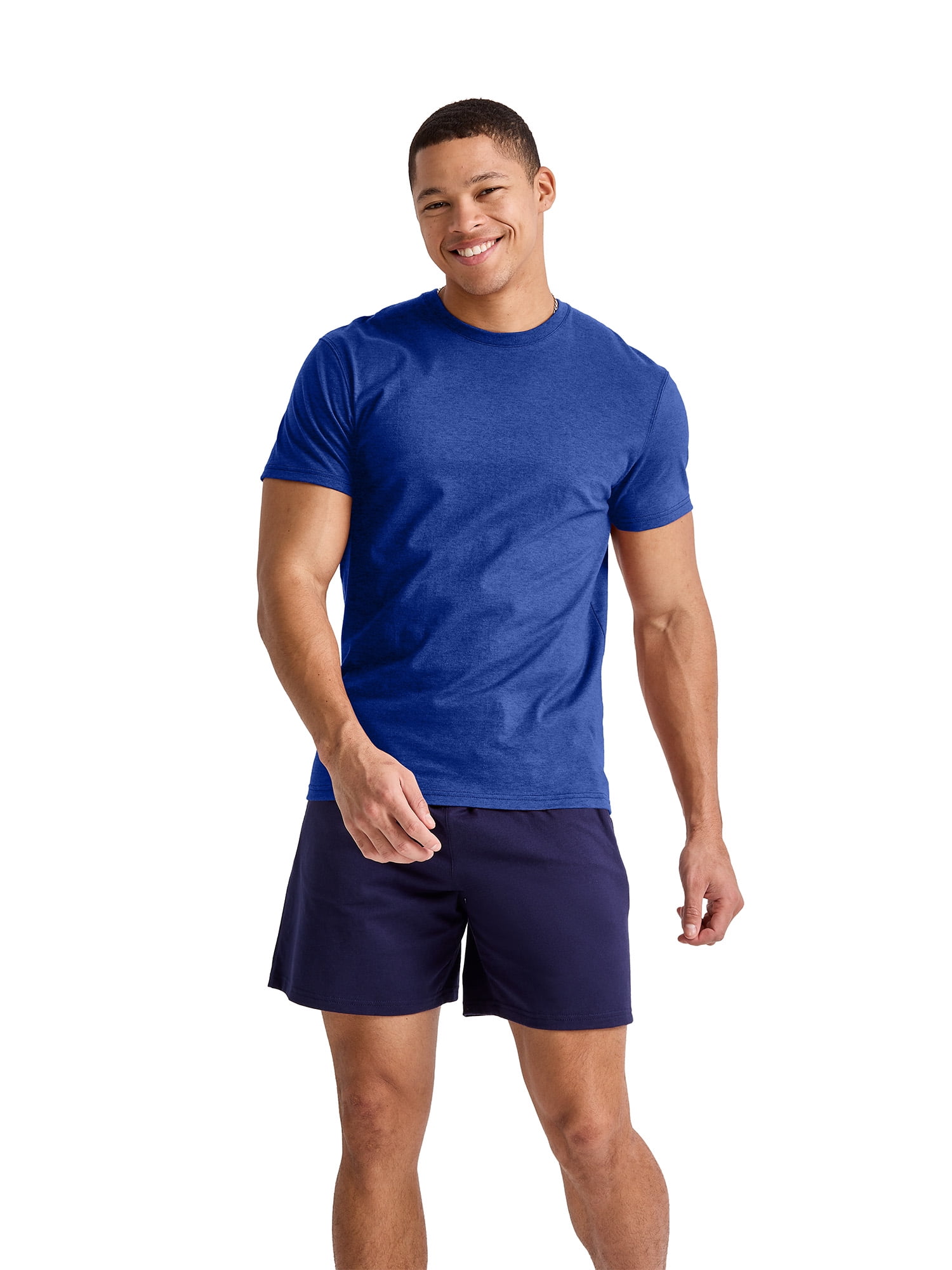 Hanes Men's & Big & Tall Men's Triblend Lightweight Crewneck Tee Shirt ...