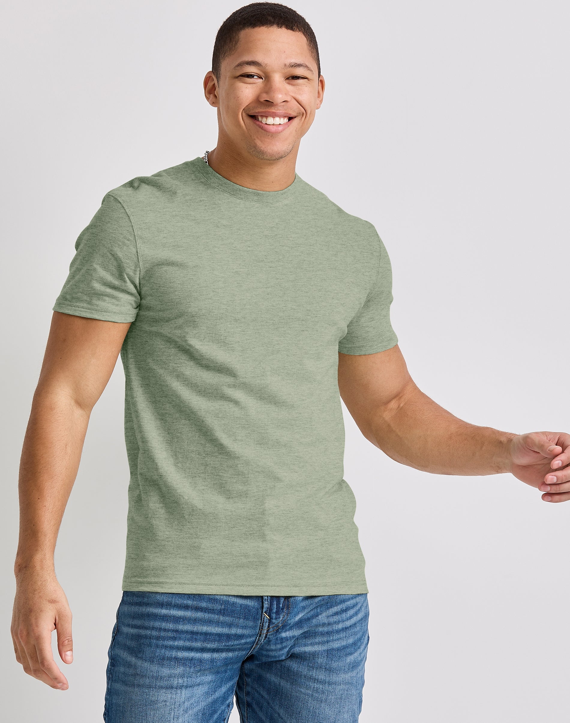 Hanes Originals Men's T-Shirt Short Sleeve Tri-Blend Crewneck Modern ...