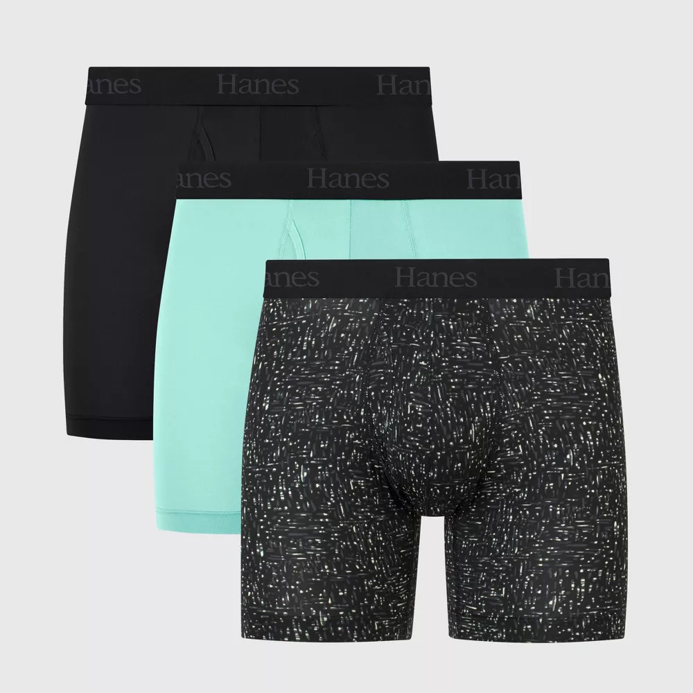 Hanes Originals Premium Super Stretch Boxer Briefs 3-Pack - Walmart.com