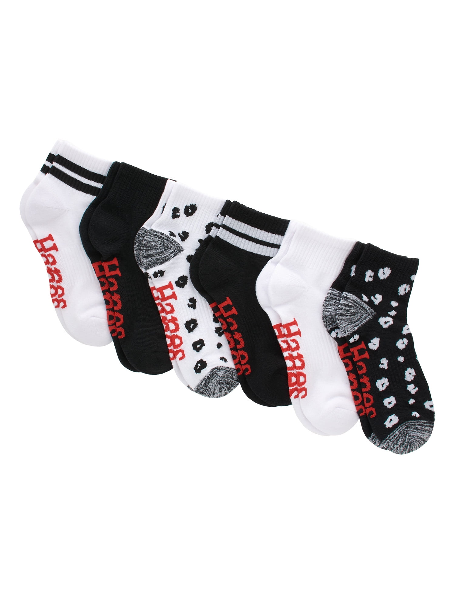 Hanes Originals Women's Ankle Socks, Moisture Wicking, 6-Pair Pack ...