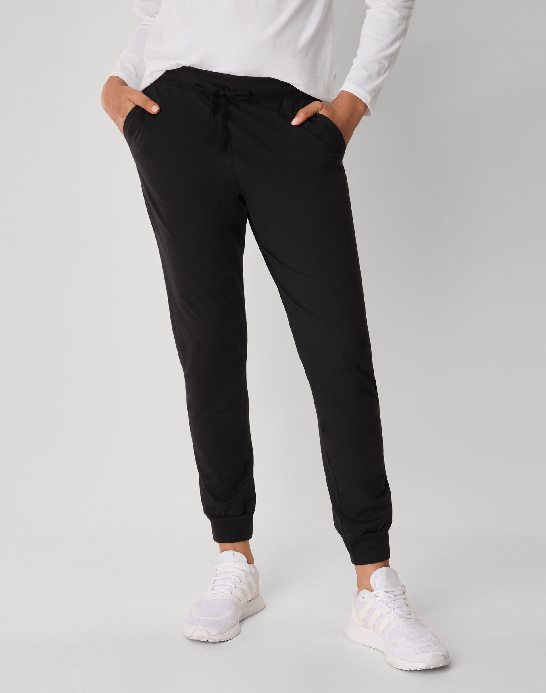 Hanes, Women's Cotton Joggers, 29" Black L, Soft Comfortable Fit ...