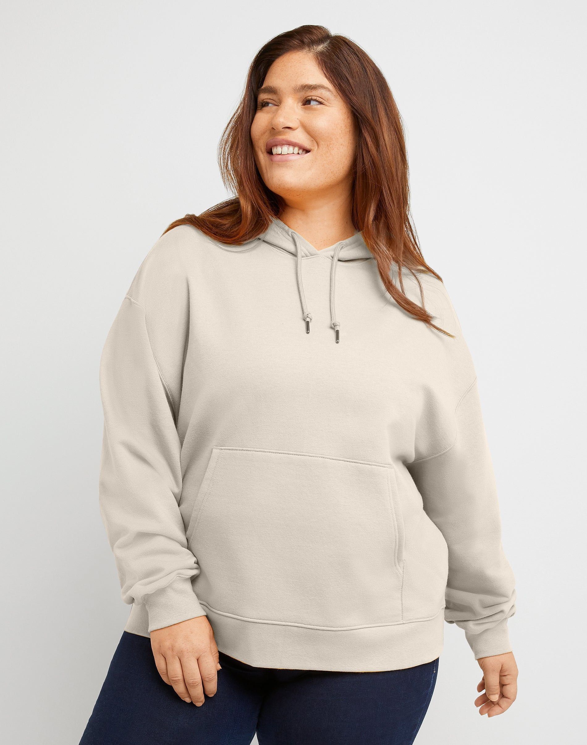 Hanes Originals Women's Fleece Hoodie (Plus Size) Natural 3X - Walmart.com