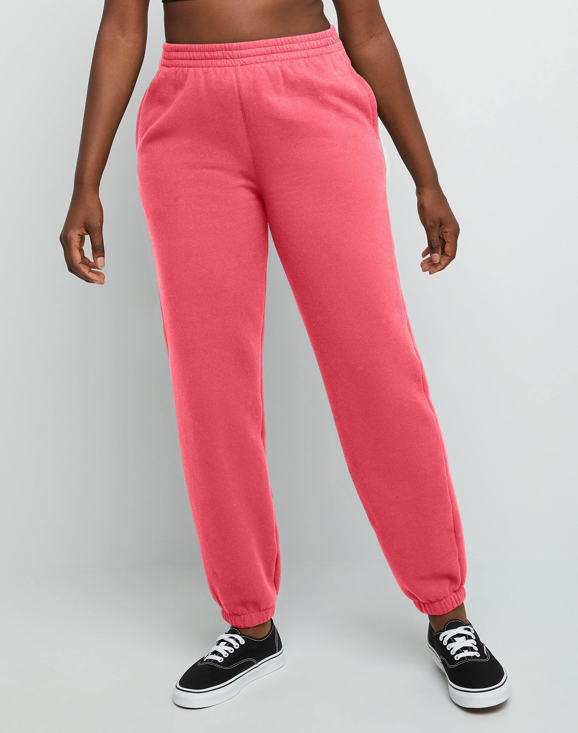 Hanes Originals Women's Fleece Joggers, 30" Pinky Peach 2XL - Walmart.com