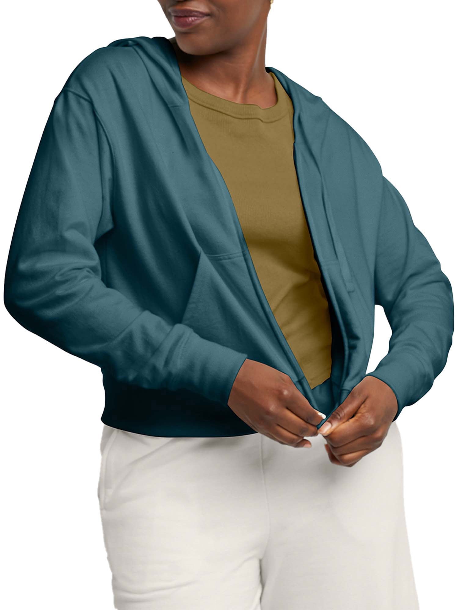 Hanes Originals Women's French Terry Zip Hoodie - Walmart.com