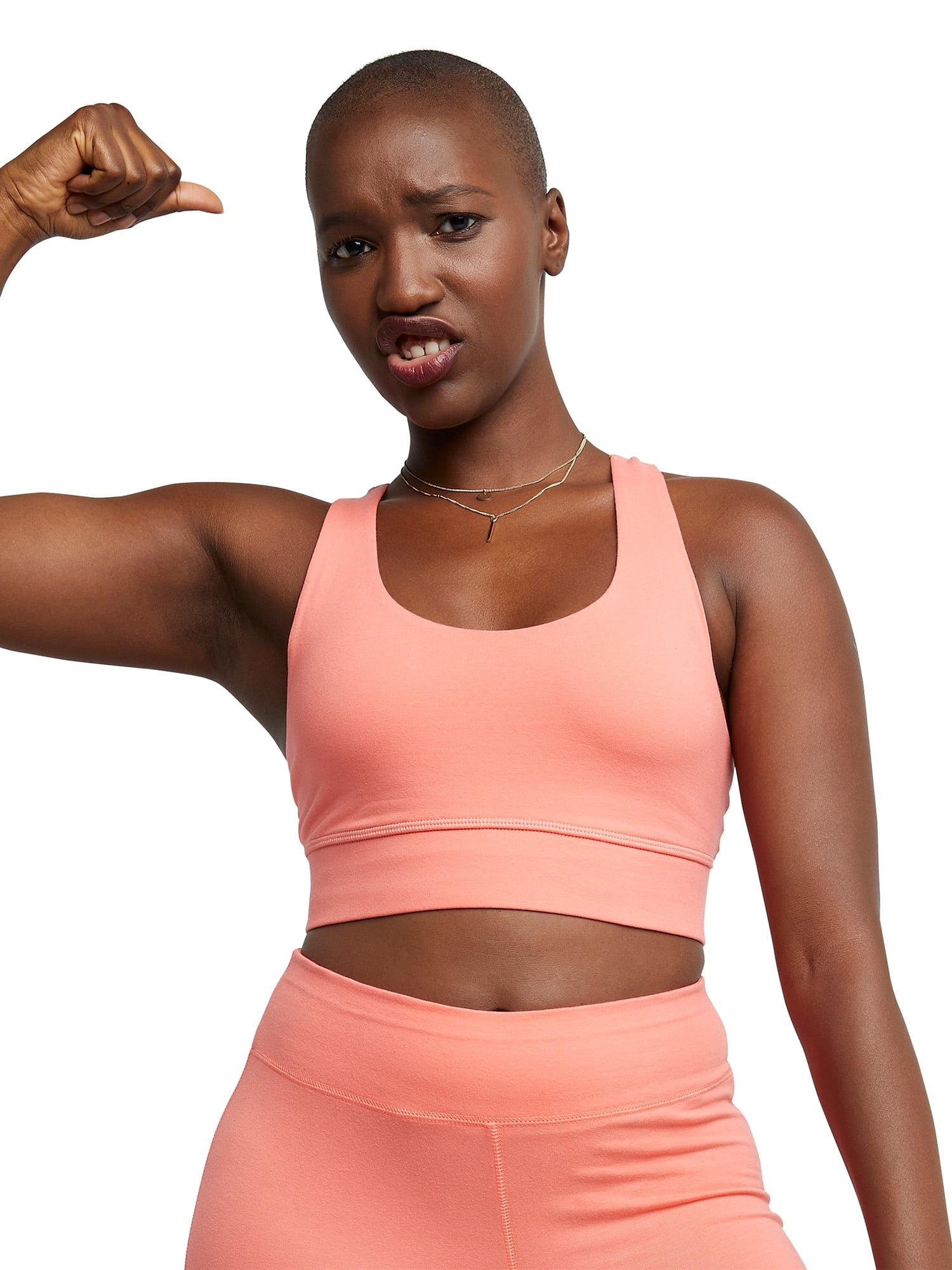 Hanes Originals Women's Longline Sports Bra, Sizes XS-XXL - Walmart.com