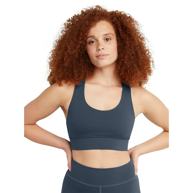 Hanes Originals Women's Longline Sports Bra, Sizes XS-XXL - Walmart.com