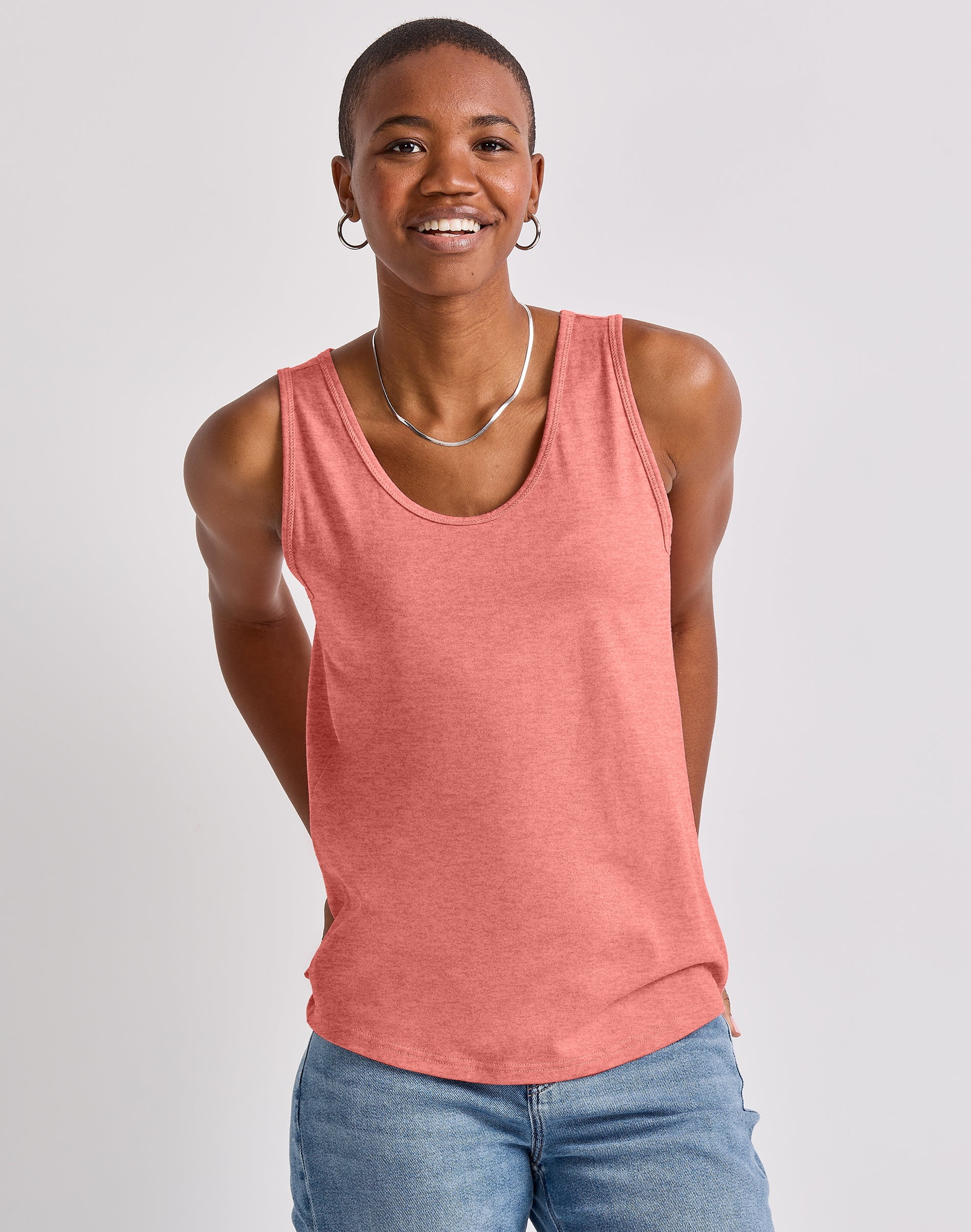 Hanes Women's Tank Top Tri-Blend Originals Sleeveless Soft Lightweight ...