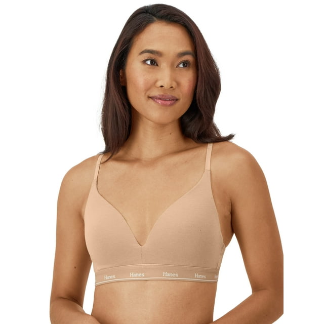 Hanes Women's ComfortFlex Fit Wireless Padded Bra with Convertible Straps - Walmart.com