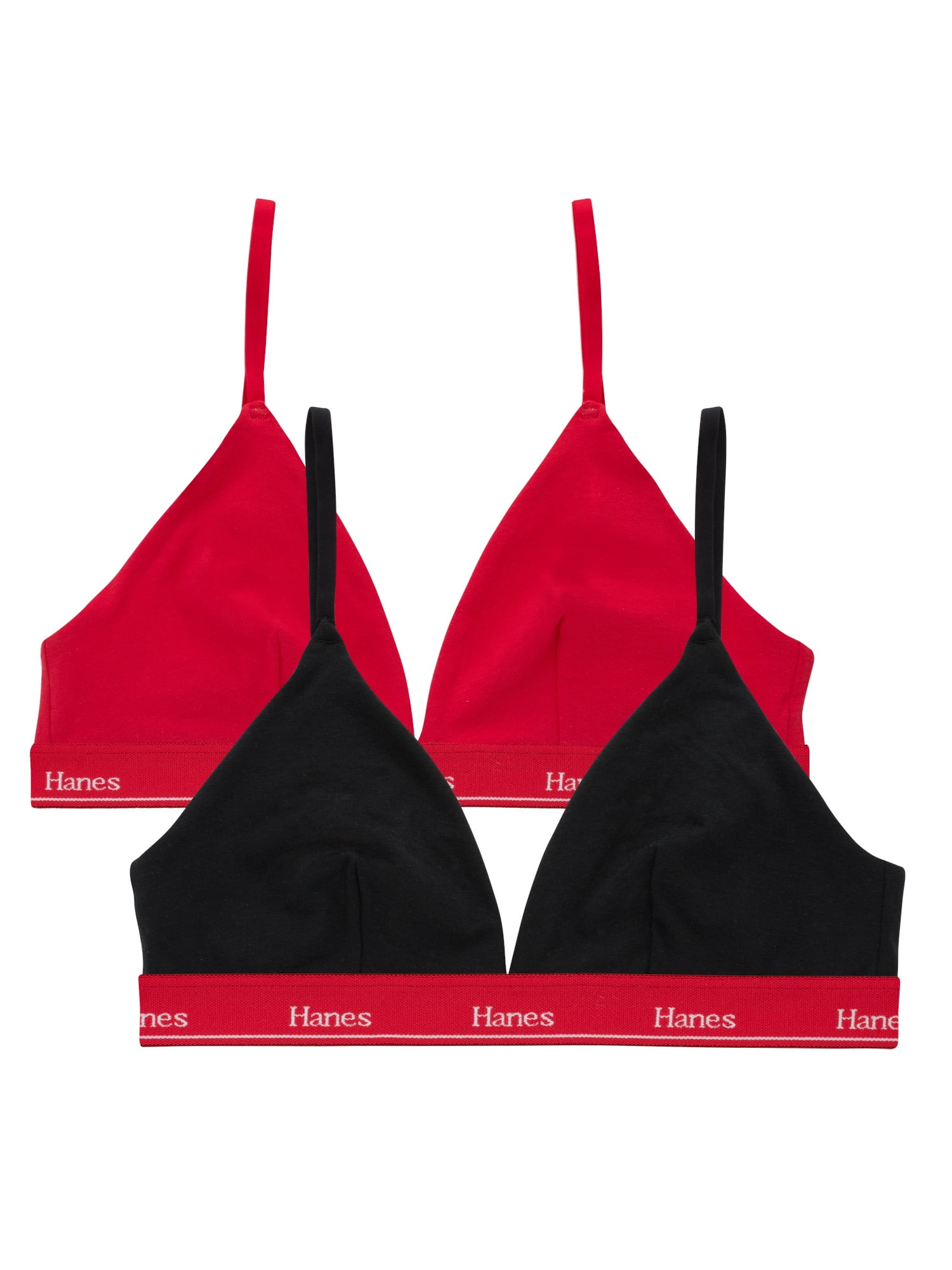 Hanes Originals women's Stretch Triangle Bra - Fit Technology - Walmart.com