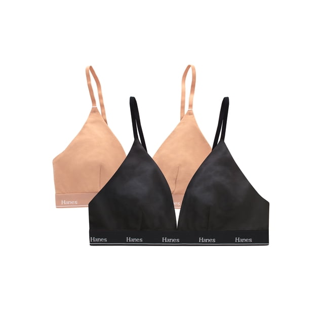 Hanes Originals women's Bralette - Cotton-Rich, Cool Comfort - Walmart.com