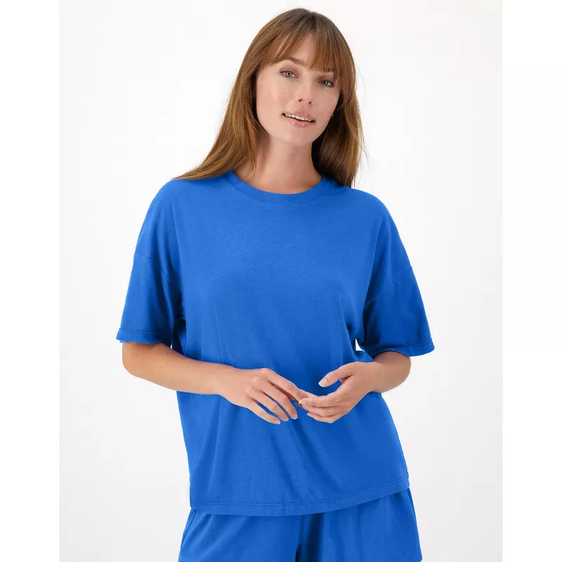 Hanes Originals Women's SuperSoft Comfywear Boxy T-Shirt - Walmart.com