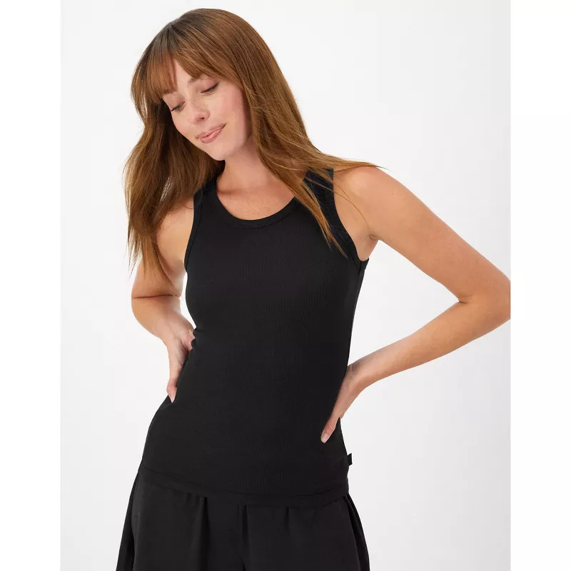 Hanes Originals Women’s SuperSoft Comfywear Rib Tank Top - Walmart.com
