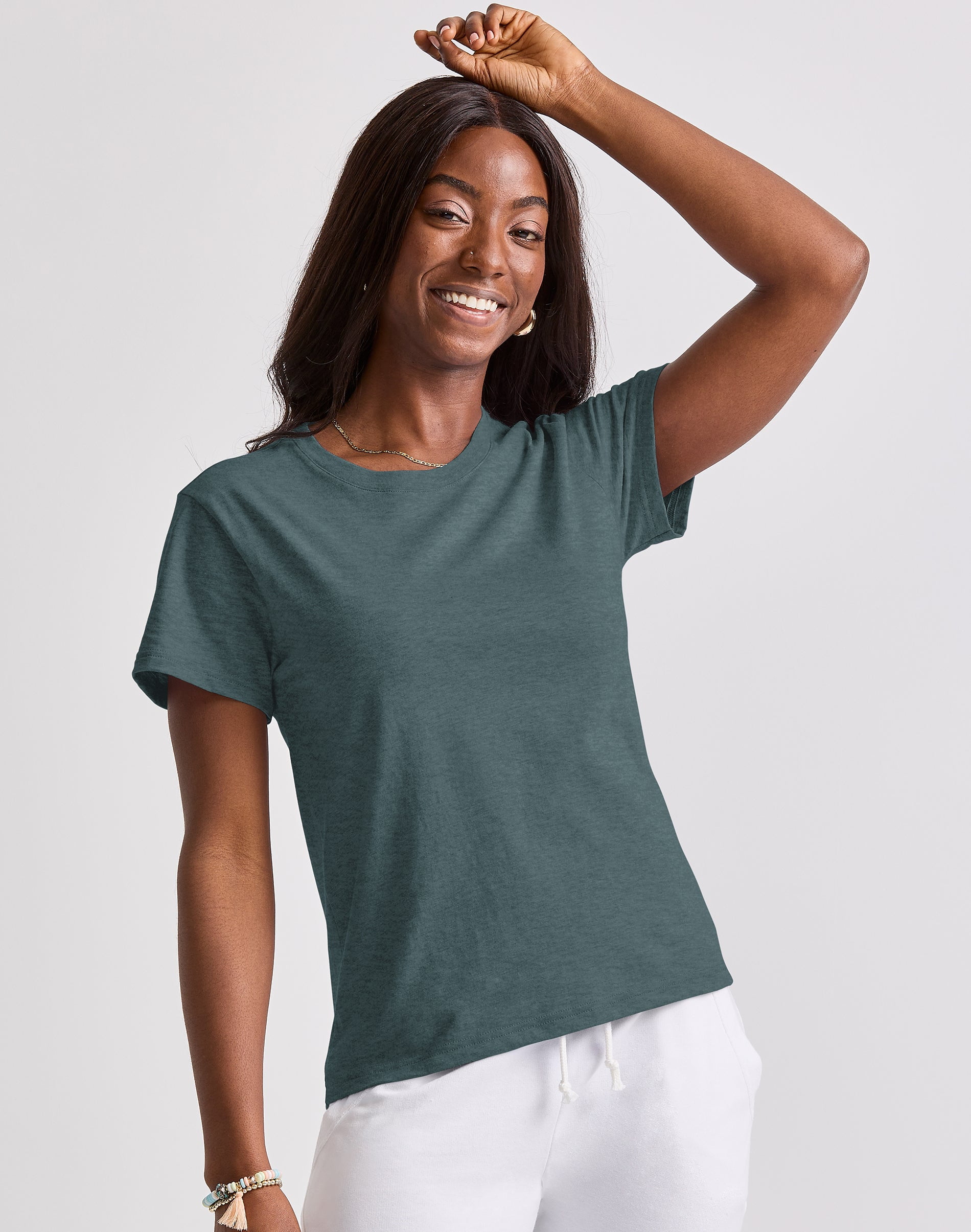 Hanes Originals Women's Tri-Blend T-Shirt Cactus Heather XS - Walmart.com