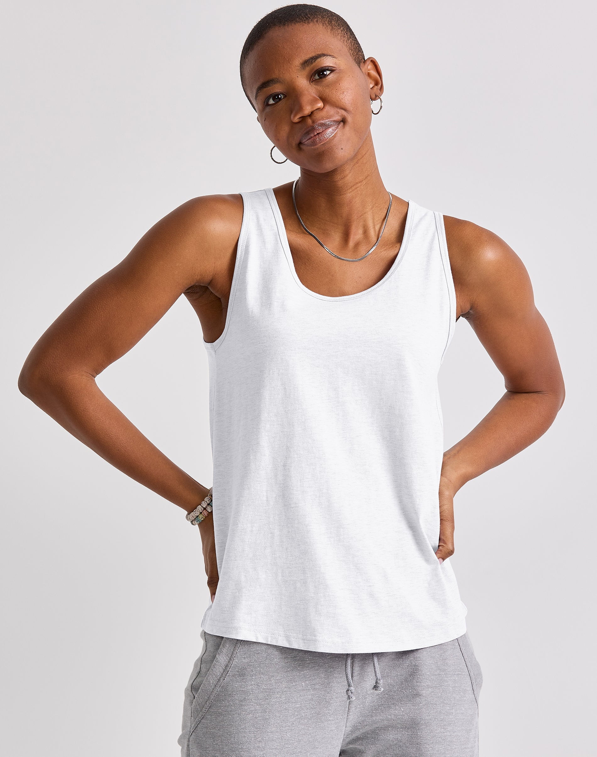 Hanes Originals Women's Tri-Blend Tank Eco White XS - Walmart.com