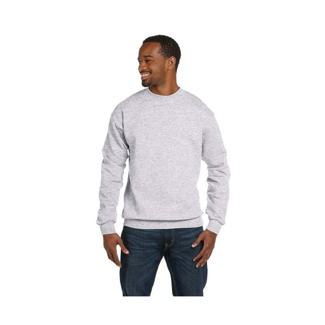 Hanes P1607 Adult 7.8 Oz. Ecosmart 50/50 Fleece Crew - Walmart.com
