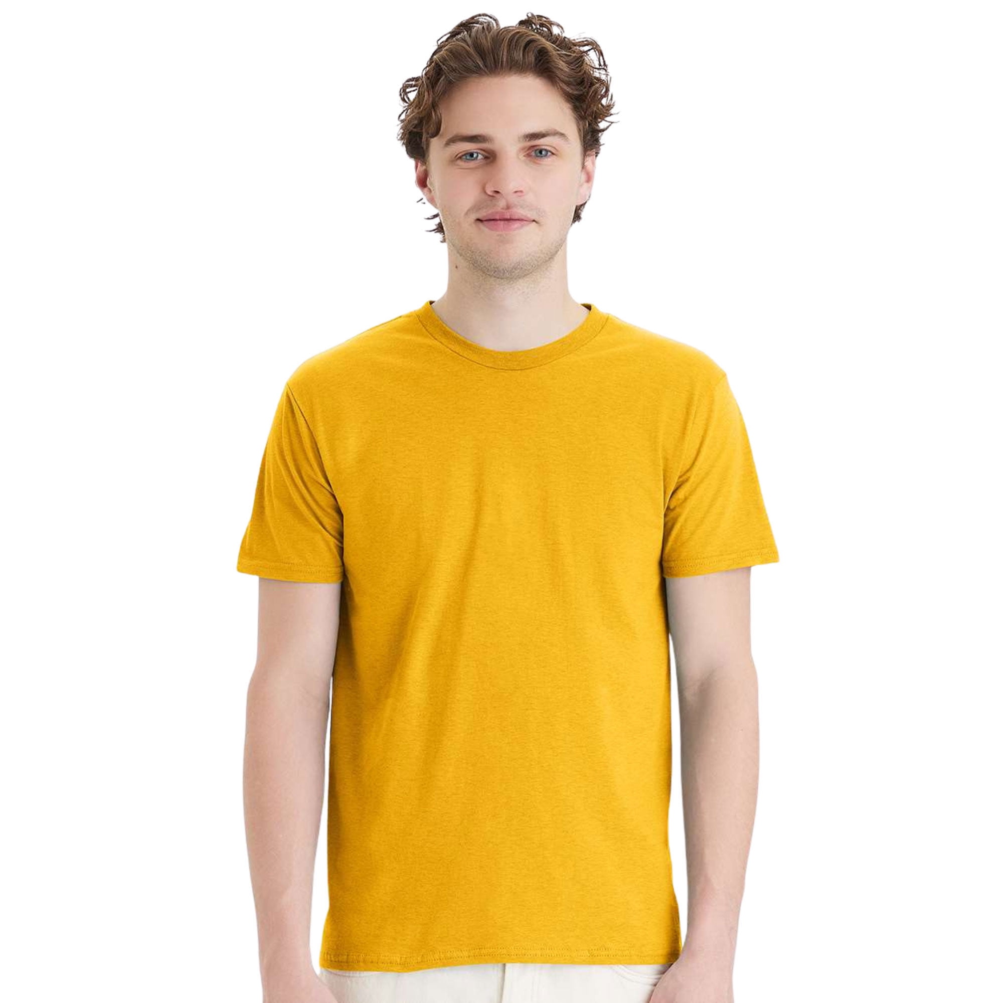 Hanes Perfect-T T-Shirt Short Sleeve Crewneck Tee Shirts for Men (Gold ...