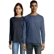 Hanes Authentic Men's Long Sleeve Pocket T-Shirt - Walmart.com