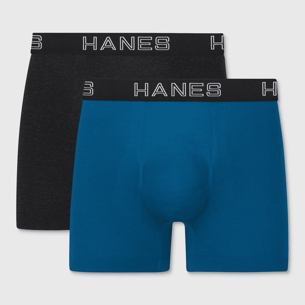Hanes Premium Men's Seamless Trunks 2pk - (Heathered Gray, Small ...