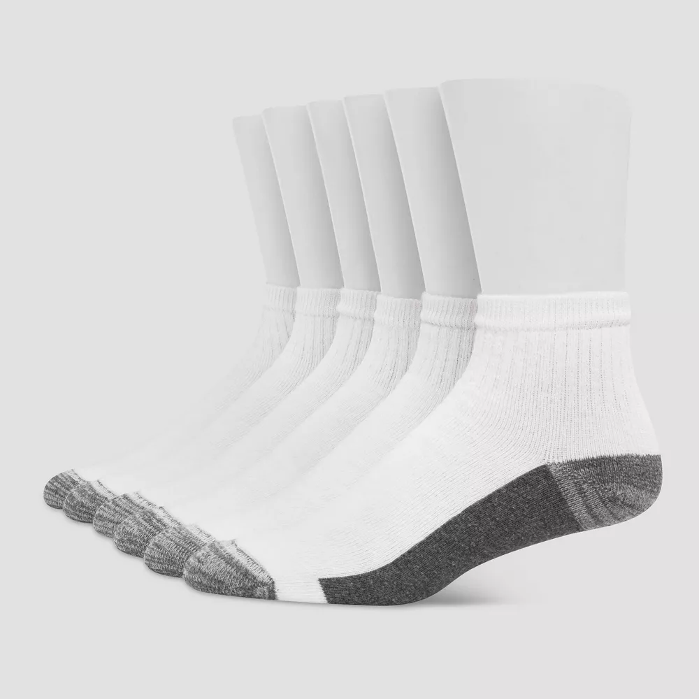 Hanes Premium Men's Xtemp Ultra Cushion 6pk Ankle Socks - 6-12 - Walmart.com