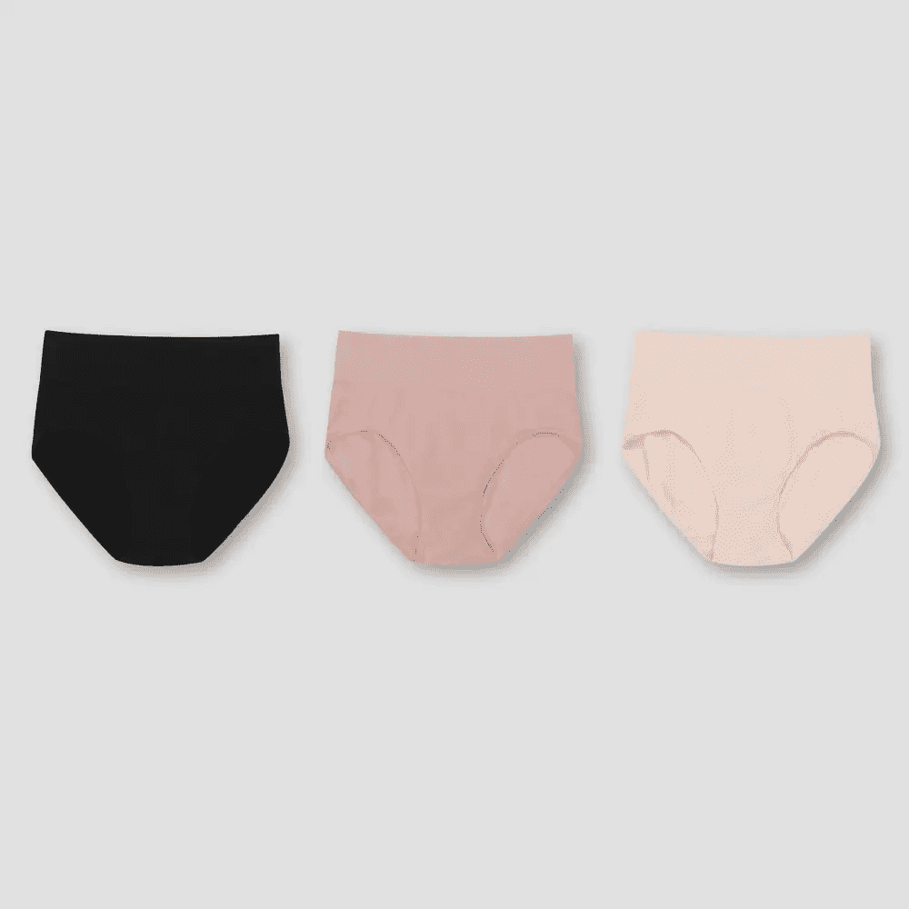 Hanes Premium Women's 3pk Smoothing Seamless Briefs Underwear - Multi ...