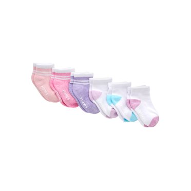 Hudson Baby Infant Girls Cotton Rich Newborn and Terry Socks, Pastel ...