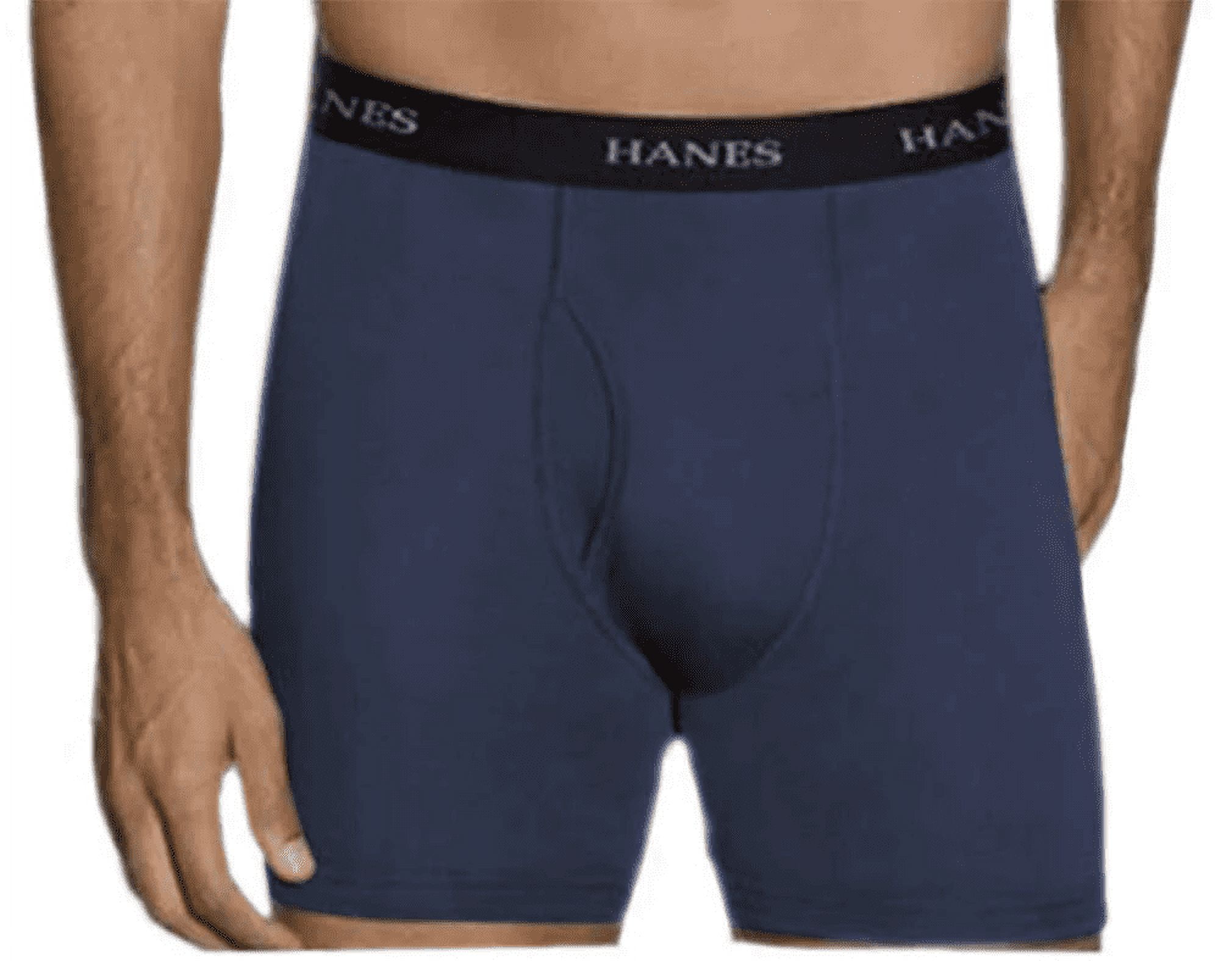 Hanes Red Label Men's Striped ComfortFlex Boxer Briefs with Wicking ...