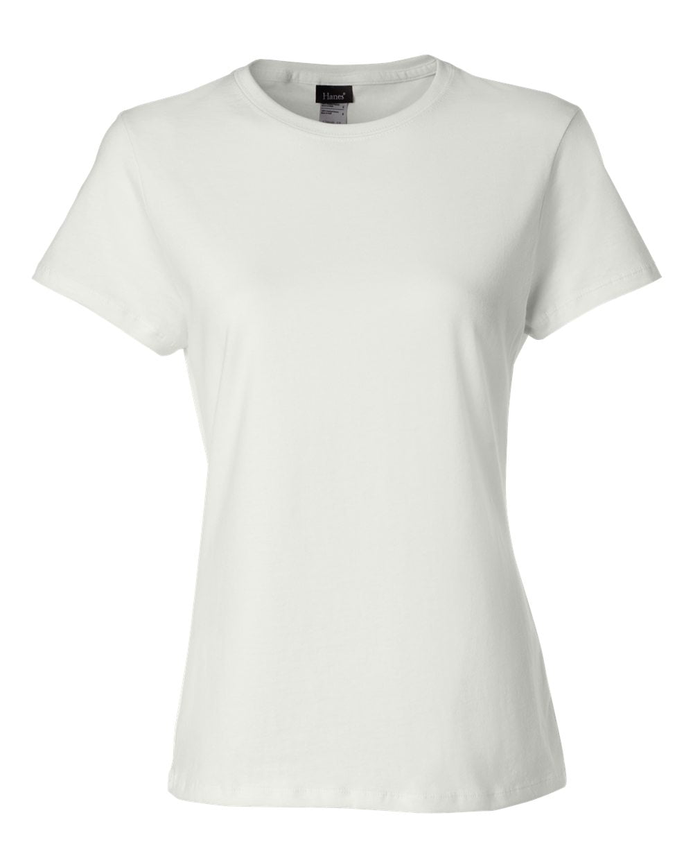 Hanes SL04 Ladies' 4.5 oz. 100% Ringspun Cotton Nano-T T-Shirt (2 PACK ...