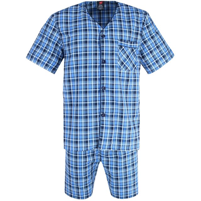 Hanes Short Sleeve Short Leg Pajama Set (Men) - Walmart.com