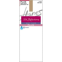 Hanes Women's Silk Reflections Silky Sheer Knee Highs (2-Pack ...