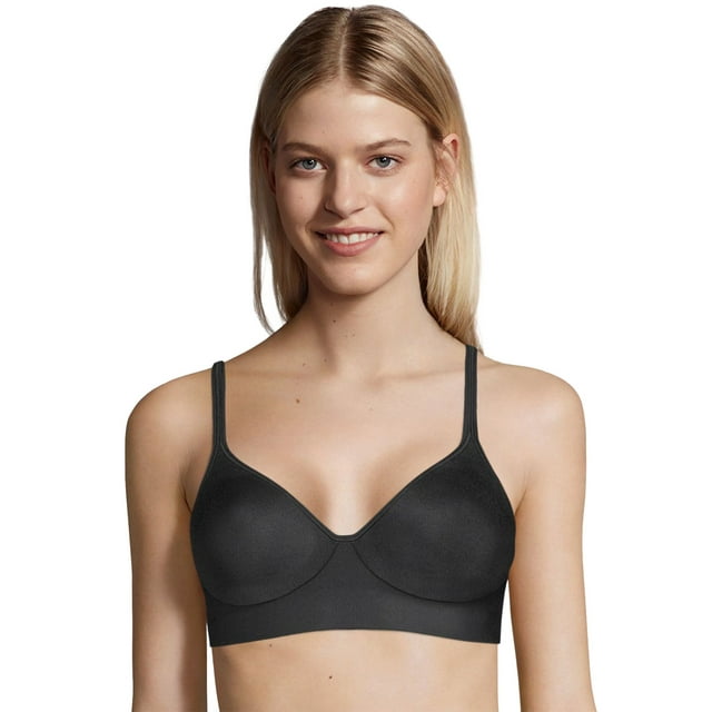 Hanes Smoothtec® Comfortflex Fit® Wirefree Bra Black S Womens