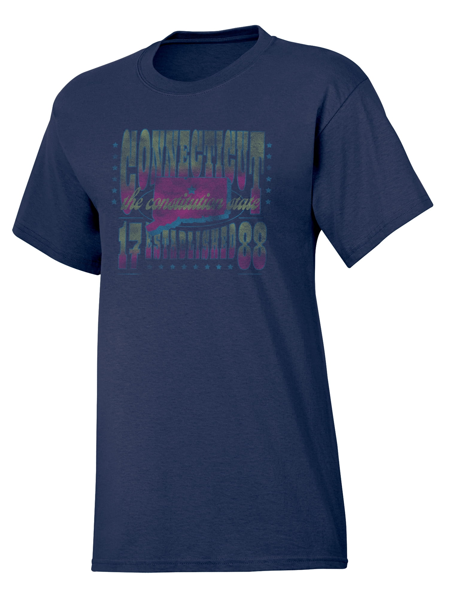 Hanes Souvenir Short Sleeve T-Shirt STATE OF CONNECTICUT - Walmart.com