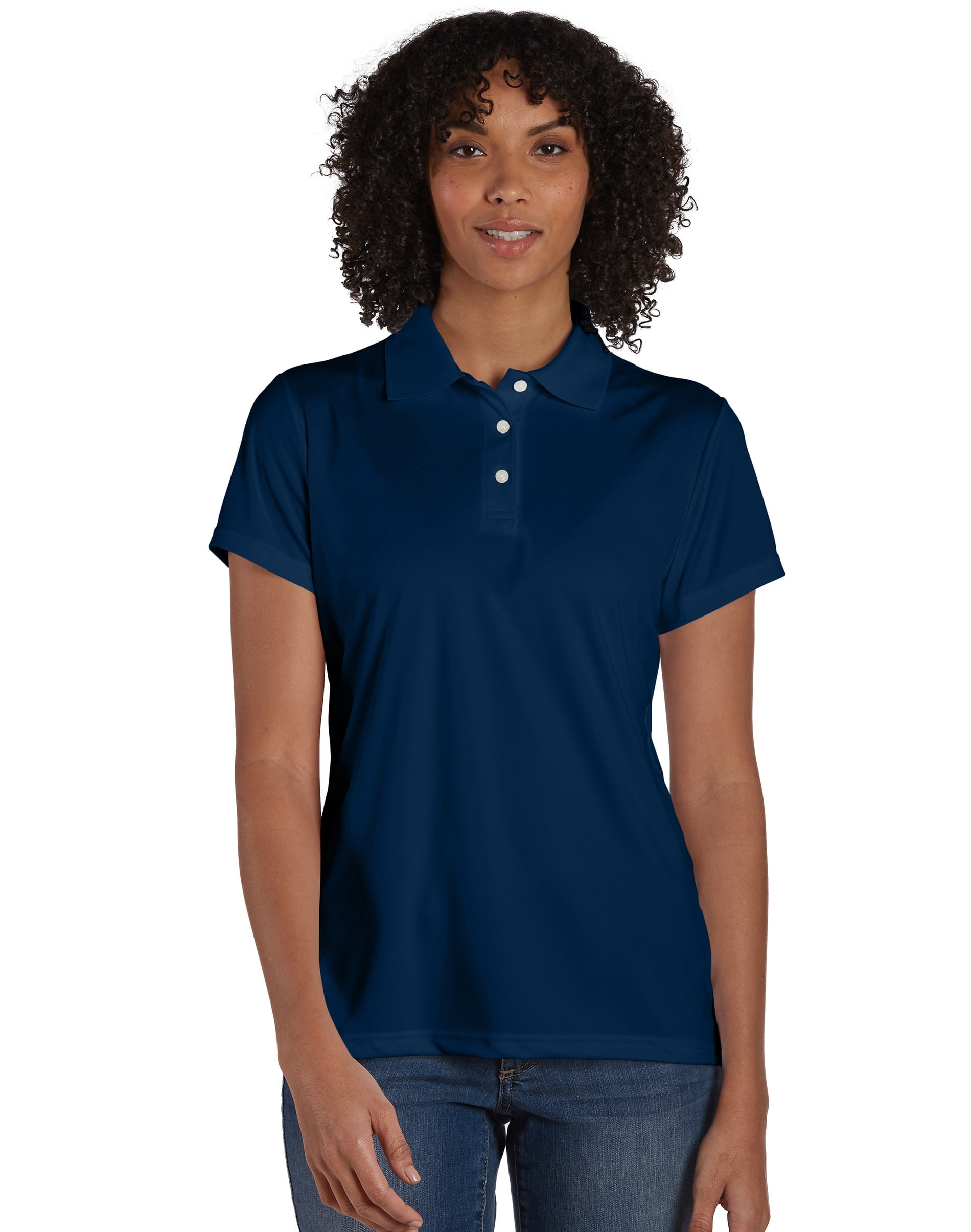 Hanes Sport Cool DRI Women's Performance Polo Shirt Navy 3XL - Walmart.com