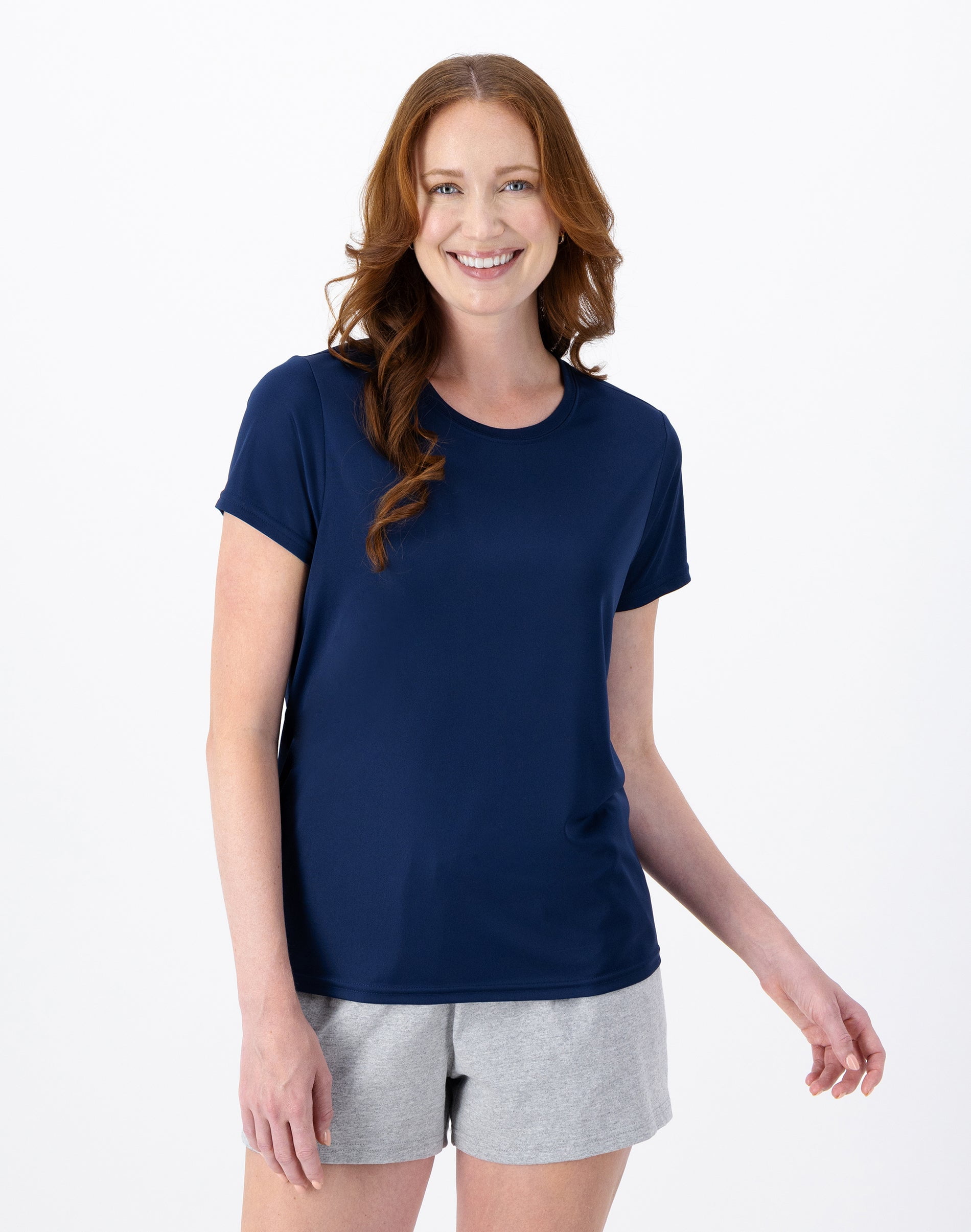 Hanes Sport Cool DRI Women’s Performance T-Shirt Navy M - Walmart.com