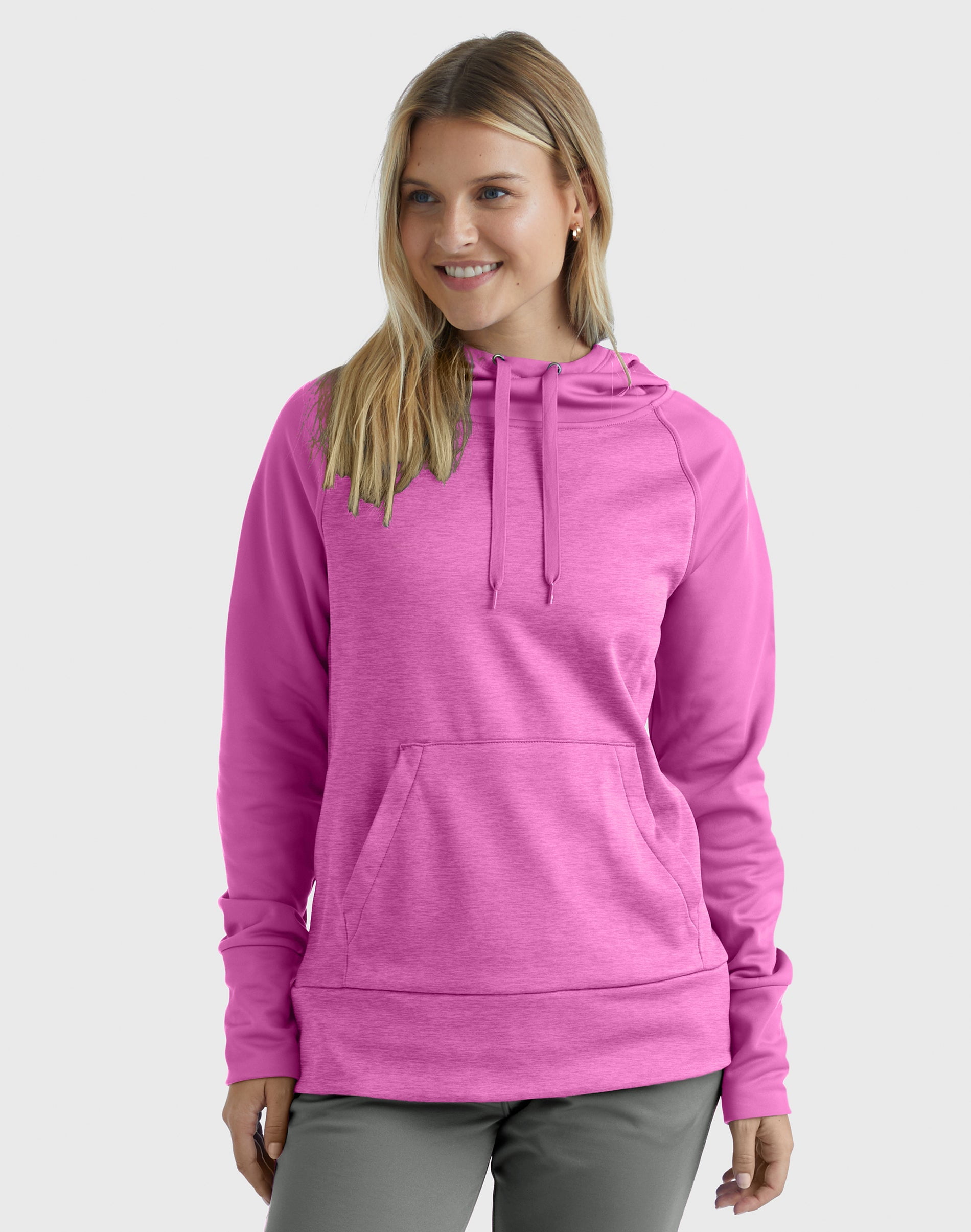 Hanes Sport Women's Performance Fleece Hoodie Fresh Berry/Fresh Berry ...
