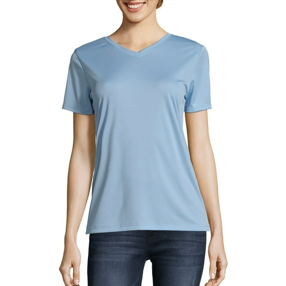 Hanes Sport Womens Cool DRI Performance V-Neck Tee - Walmart.com